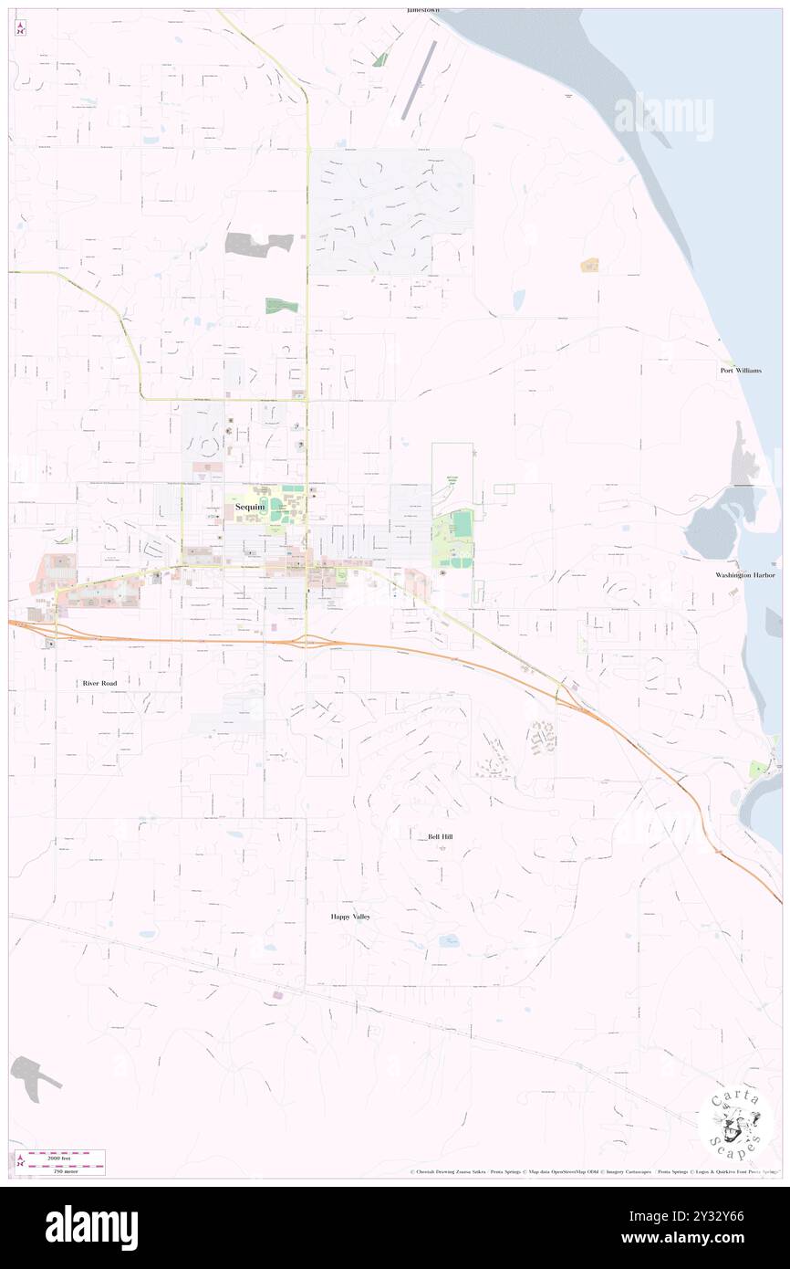 Map of sequim Cut Out Stock Images & Pictures - Alamy