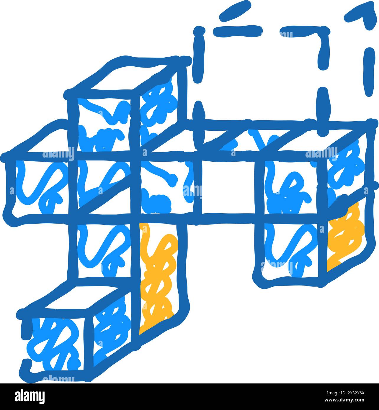 3d tasks icon doodle illustration Stock Vector Image & Art - Alamy