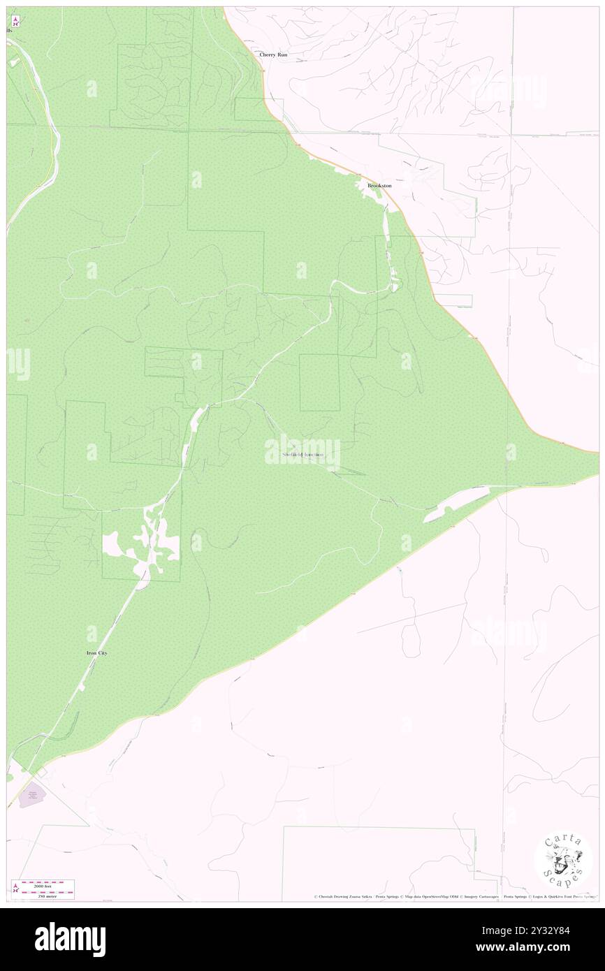 Sheffield pennsylvania map Cut Out Stock Images & Pictures - Alamy