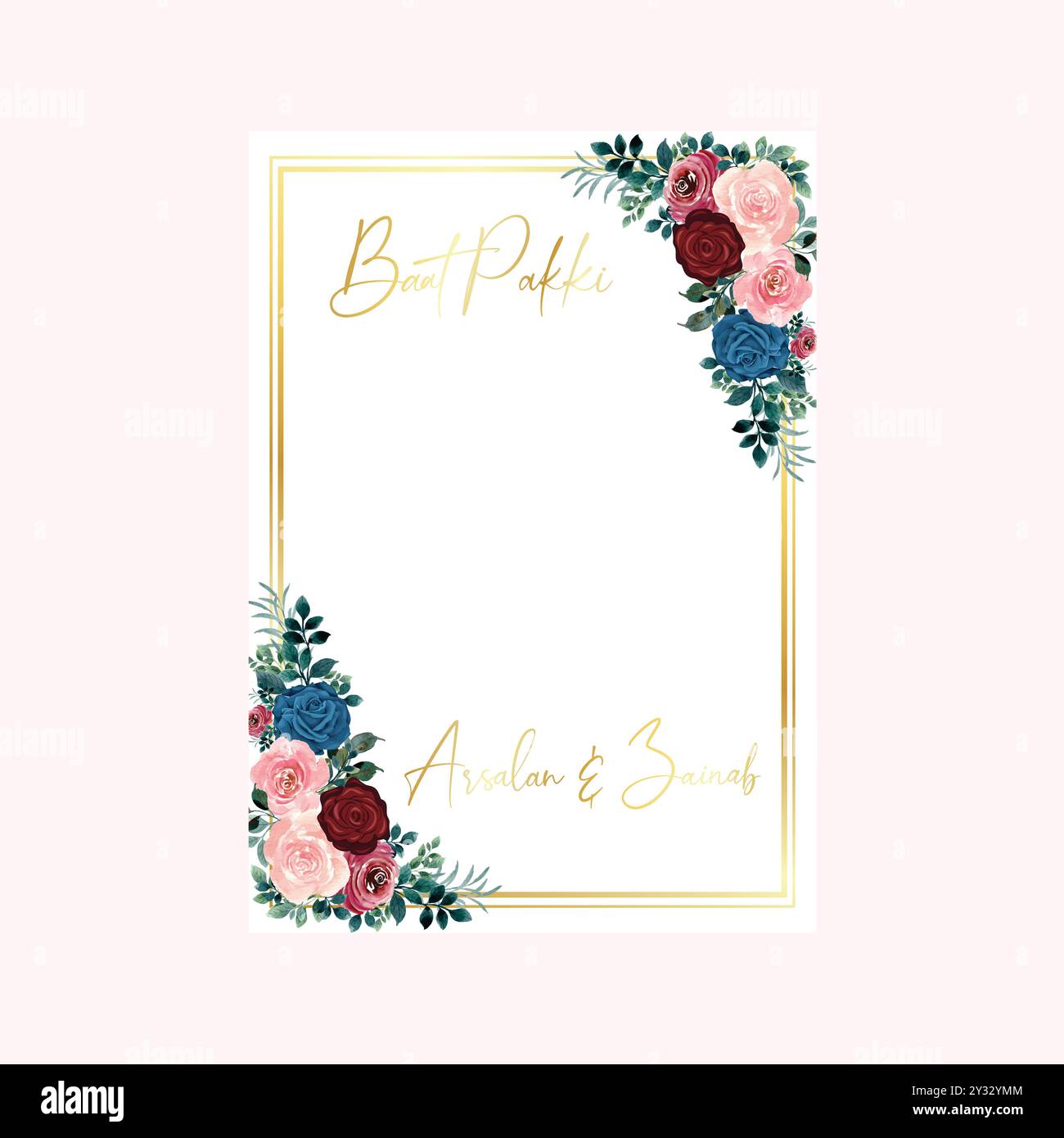 Luxury Floral Nikkah Certificate, Premium A4 Islamic Wedding Contract ...