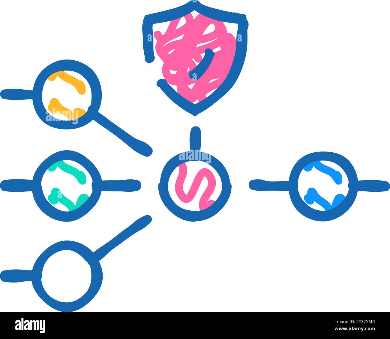 protection nodes icon doodle illustration Stock Vector Image & Art - Alamy