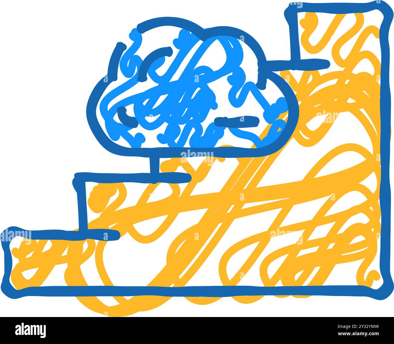 stairway to heaven icon doodle illustration Stock Vector Image & Art ...