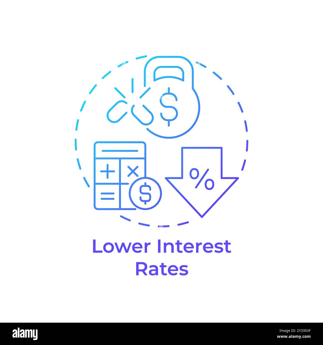 Calculation of interest Stock Vector Images - Alamy