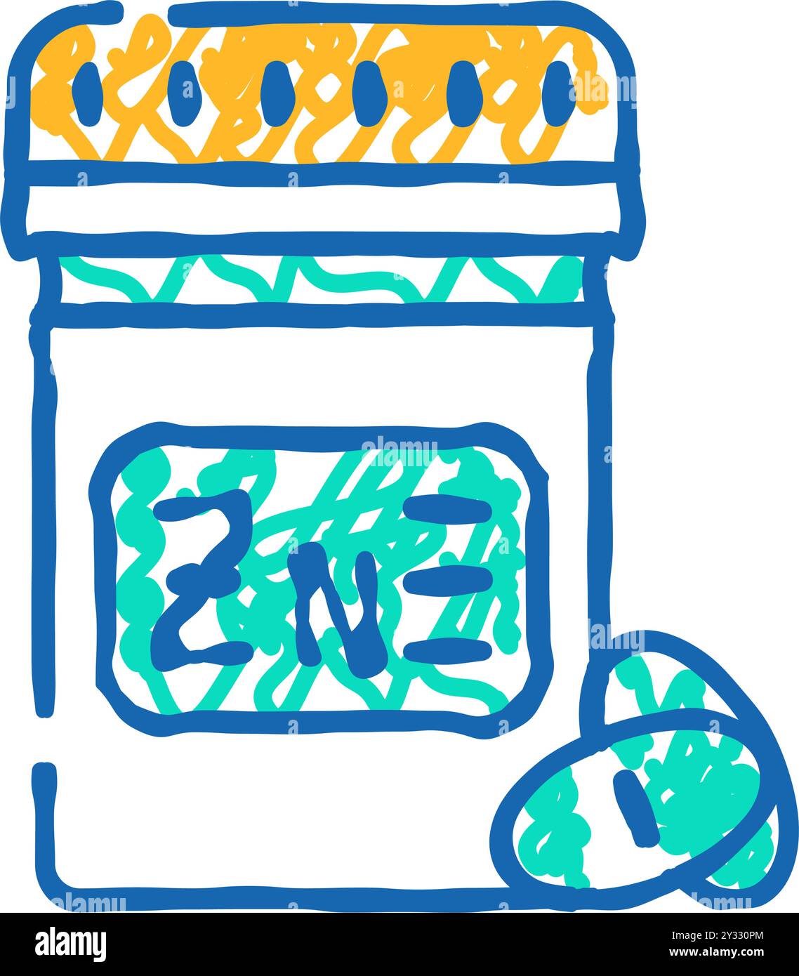 Zinc pills trace elements Stock Vector Images - Alamy