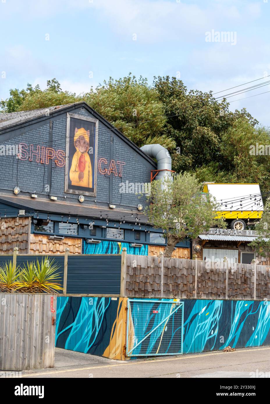 North Shields, North Tyneside, UK. The Ship's Cat pub - a stylish bar ...