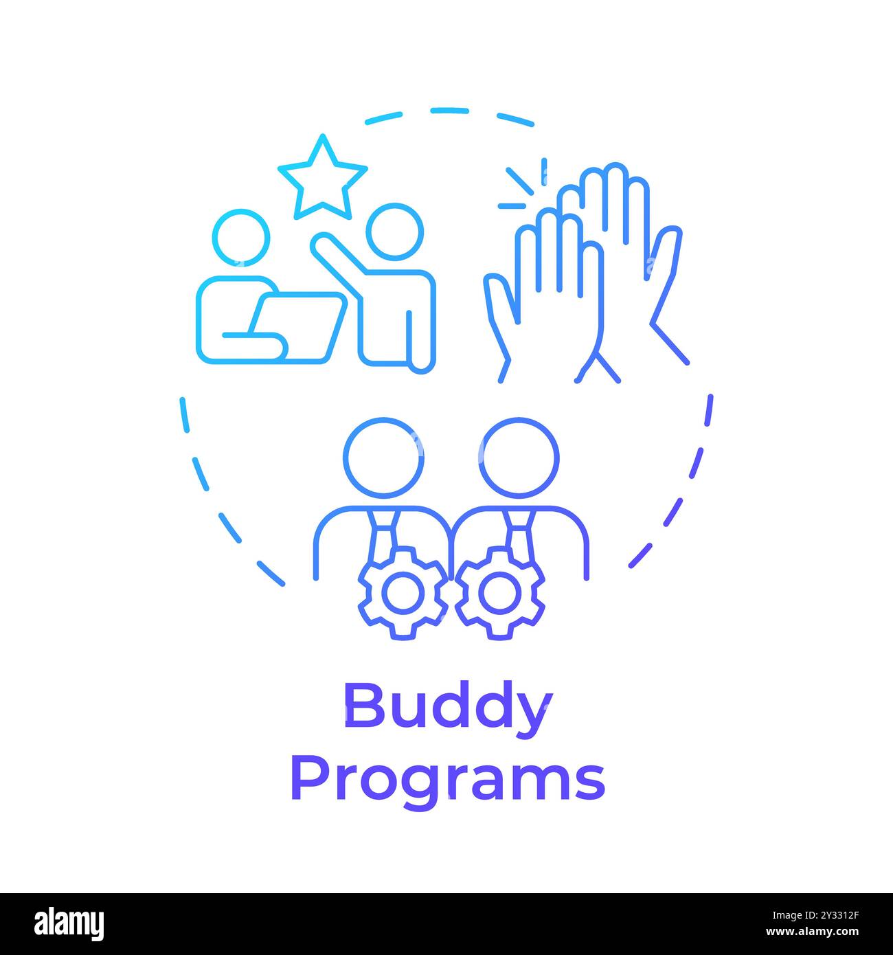 Peer support program Stock Vector Images - Alamy