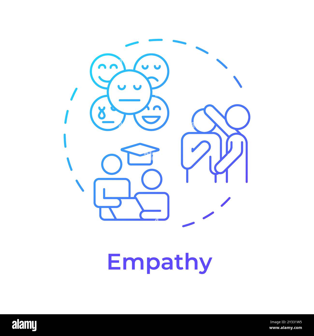 Empathy emotional feeling support Cut Out Stock Images & Pictures - Alamy