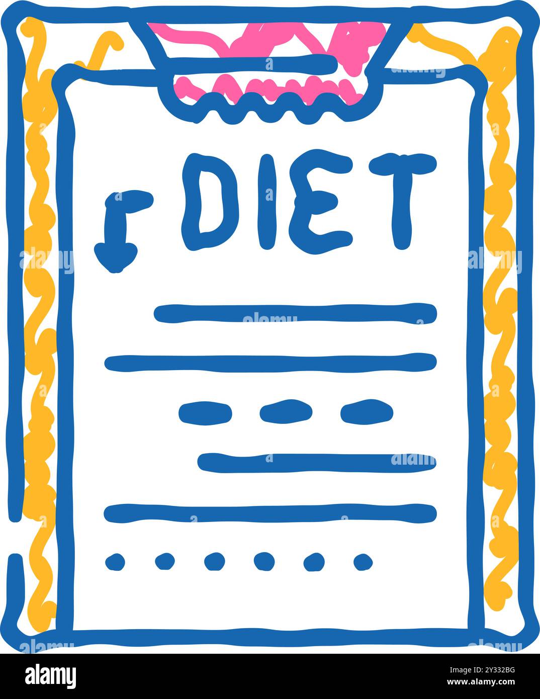 description diet icon doodle illustration Stock Vector Image & Art - Alamy