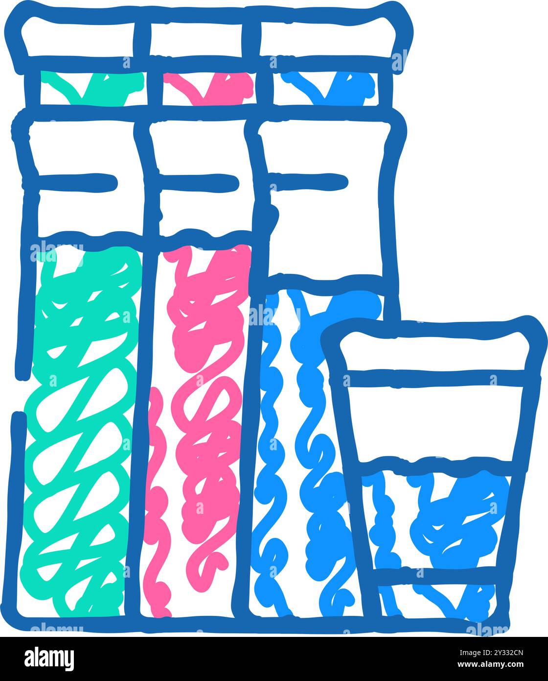 artificial food coloring icon doodle illustration Stock Vector Image ...