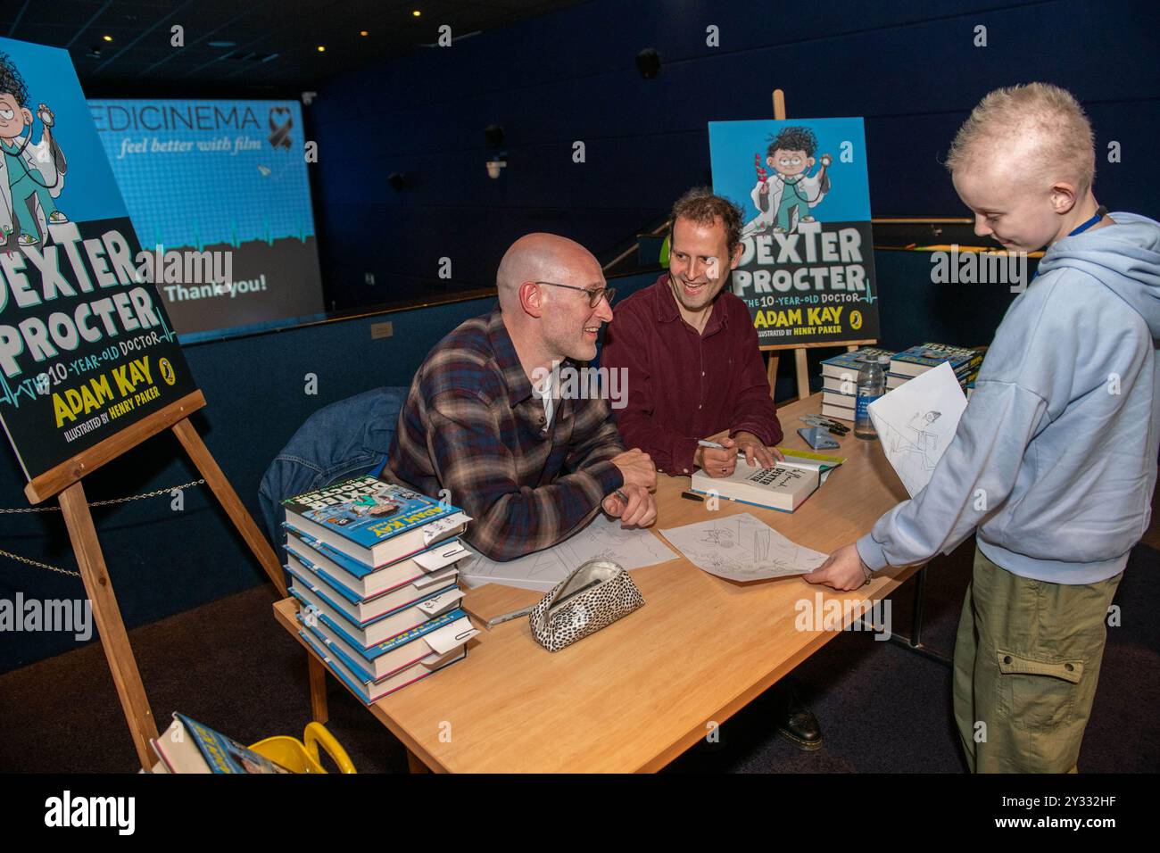 EDITORIAL USE ONLY Former doctor and author Adam Kay (right) and ...