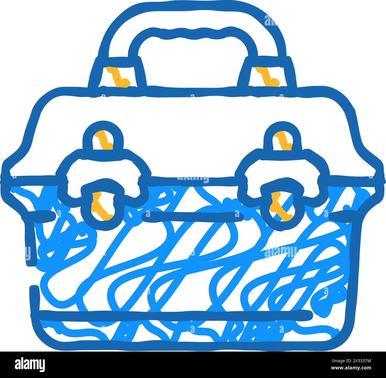 vintage lunchbox icon doodle illustration Stock Vector Image & Art - Alamy