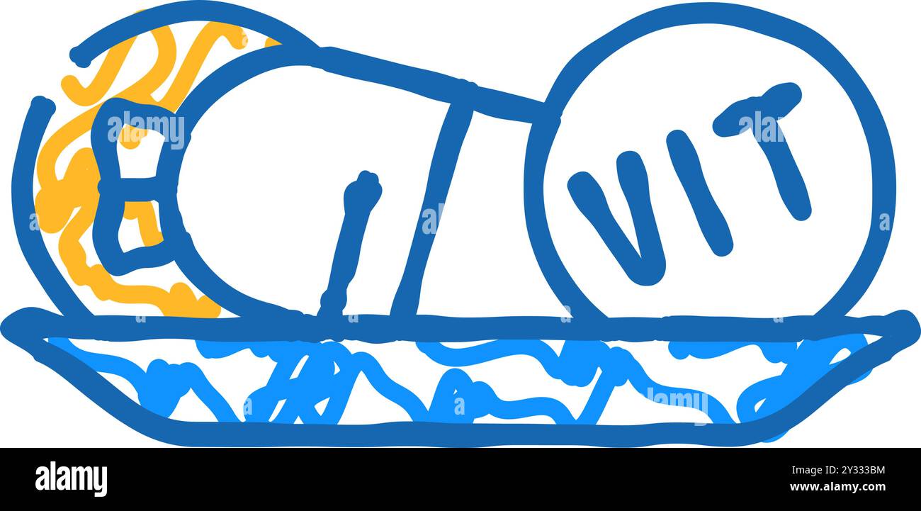 vitamins diet icon doodle illustration Stock Vector Image & Art - Alamy