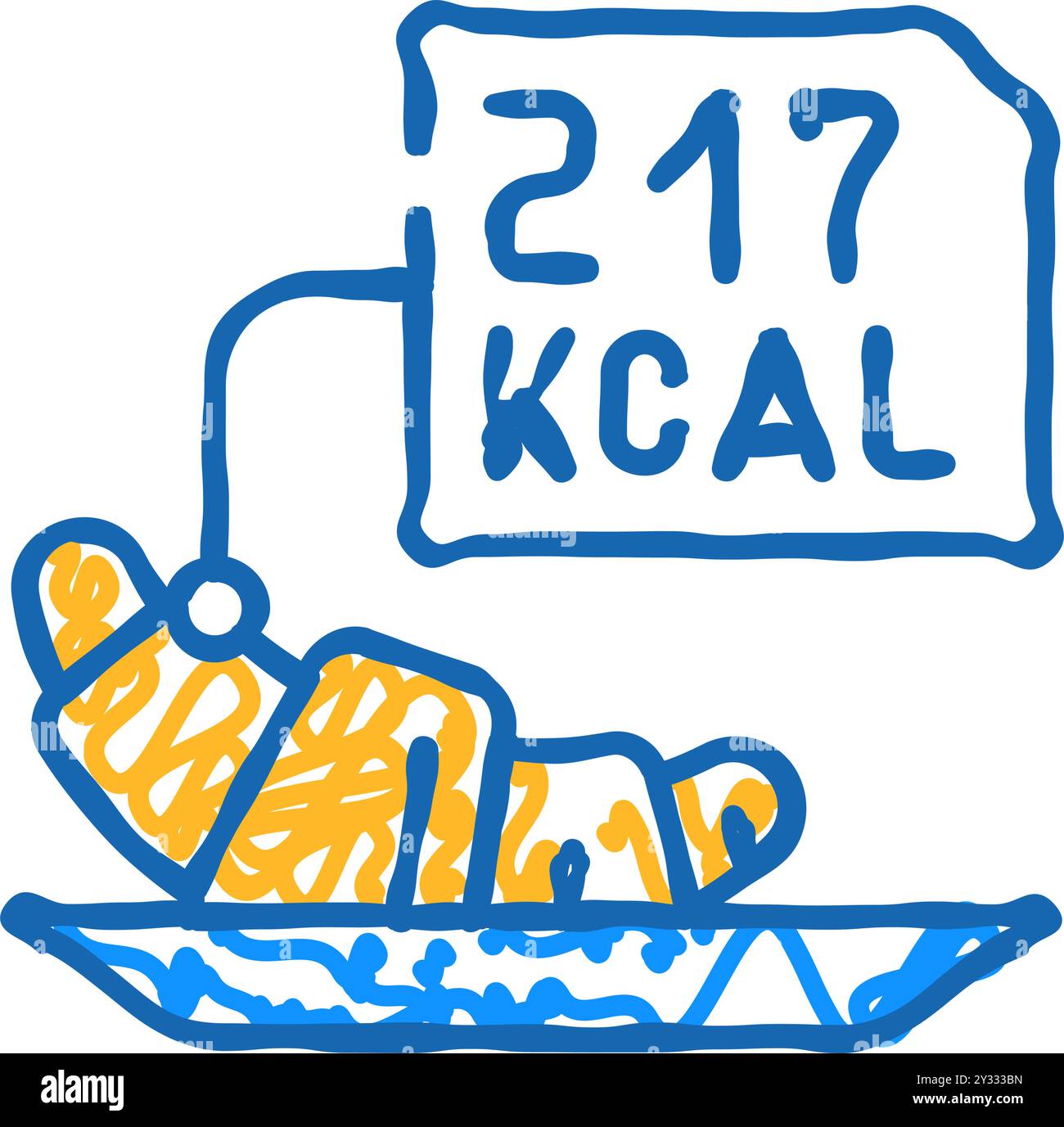 calorie counting icon doodle illustration Stock Vector Image & Art - Alamy