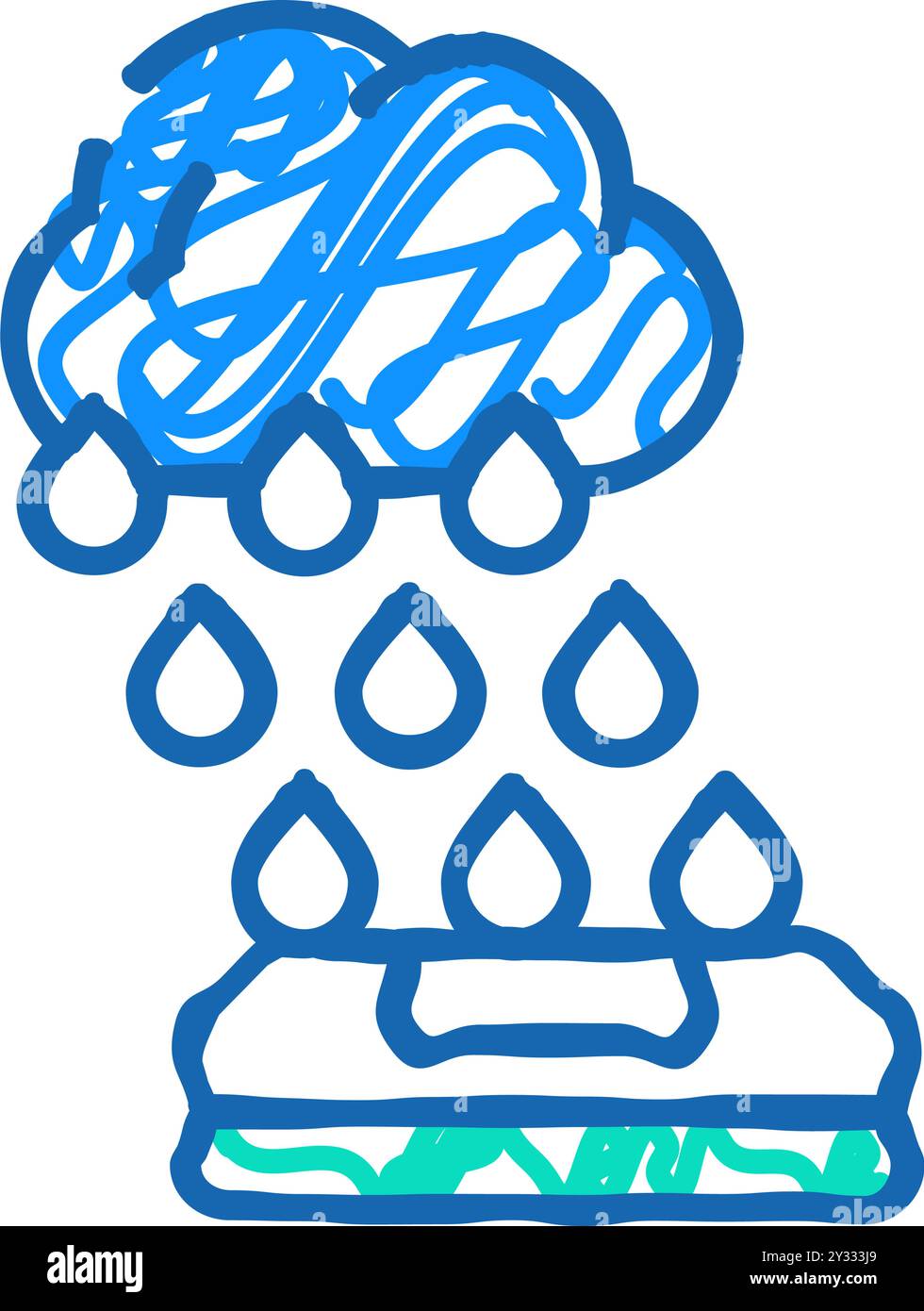 rain sensor icon doodle illustration Stock Vector Image & Art - Alamy