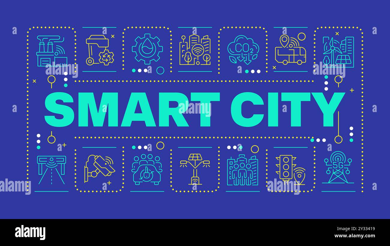 Smart city iot industry Stock Vector Images - Alamy