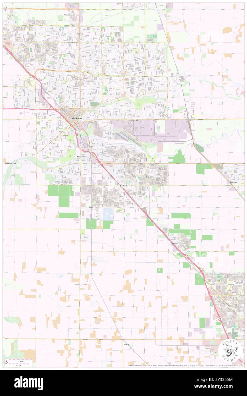 Stanislaus county map hi-res stock photography and images - Alamy