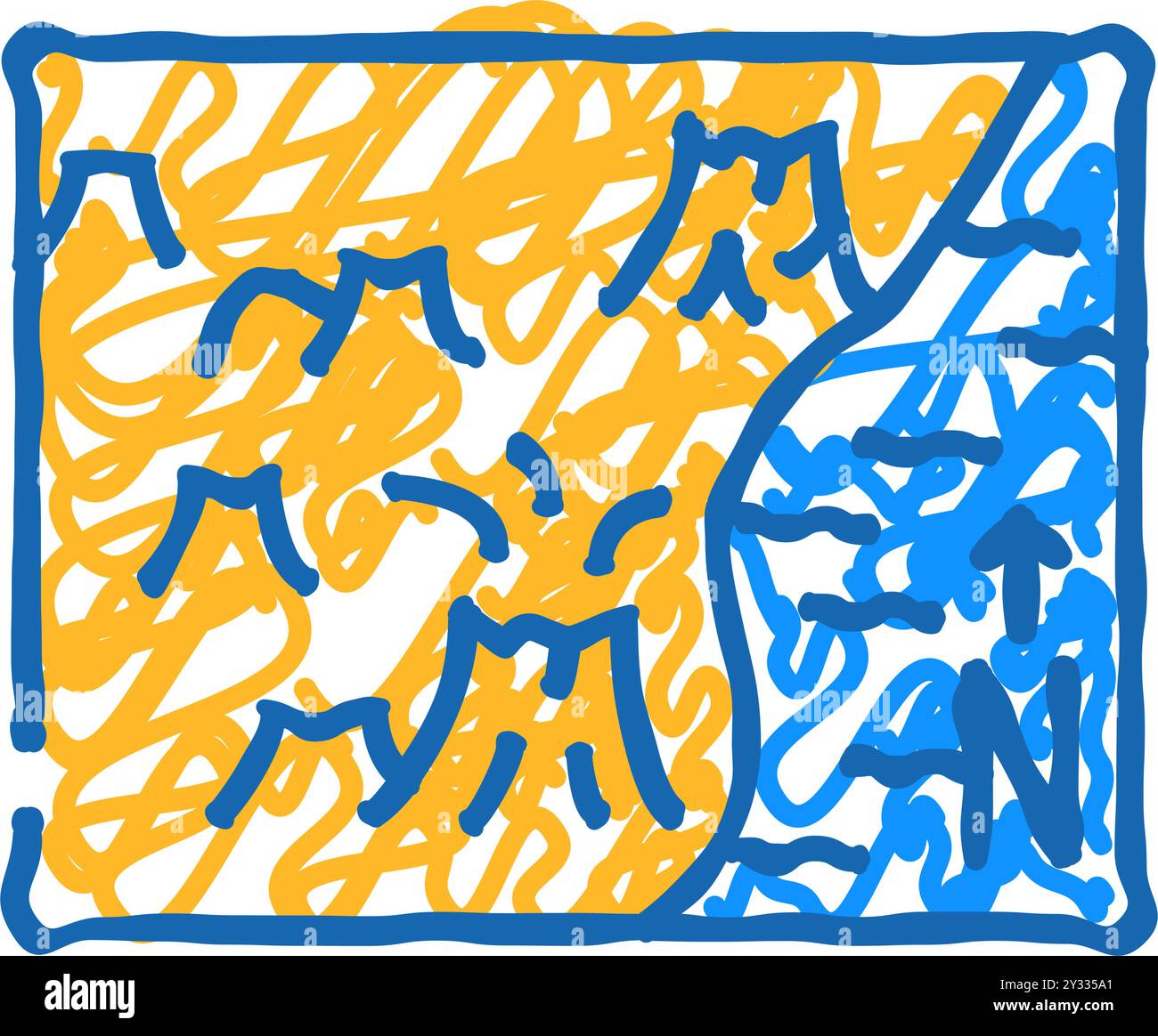 volcano map icon doodle illustration Stock Vector Image & Art - Alamy