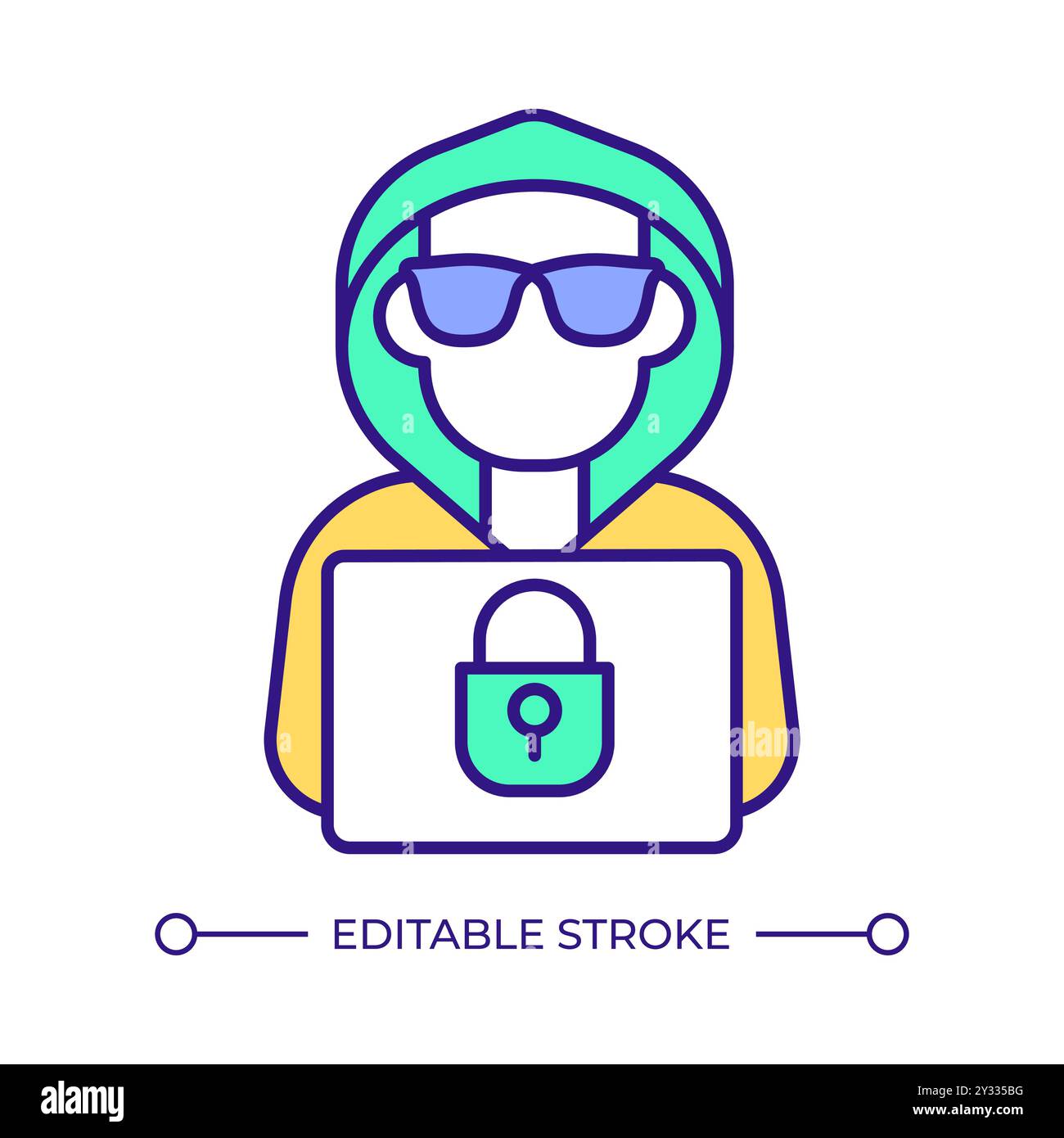 Ethical hacking RGB color icon Stock Vector Image & Art - Alamy