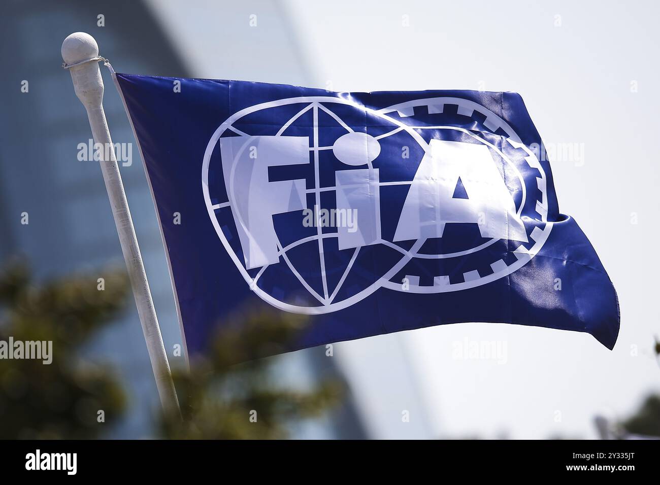 Baku, Azerbaijan, 12/09/2024, FIA flag, drapeau, illustration during ...