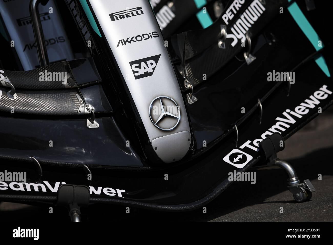 Baku, Azerbaijan, 12/09/2024, Mercedes AMG F1 Team W15, mechanical ...