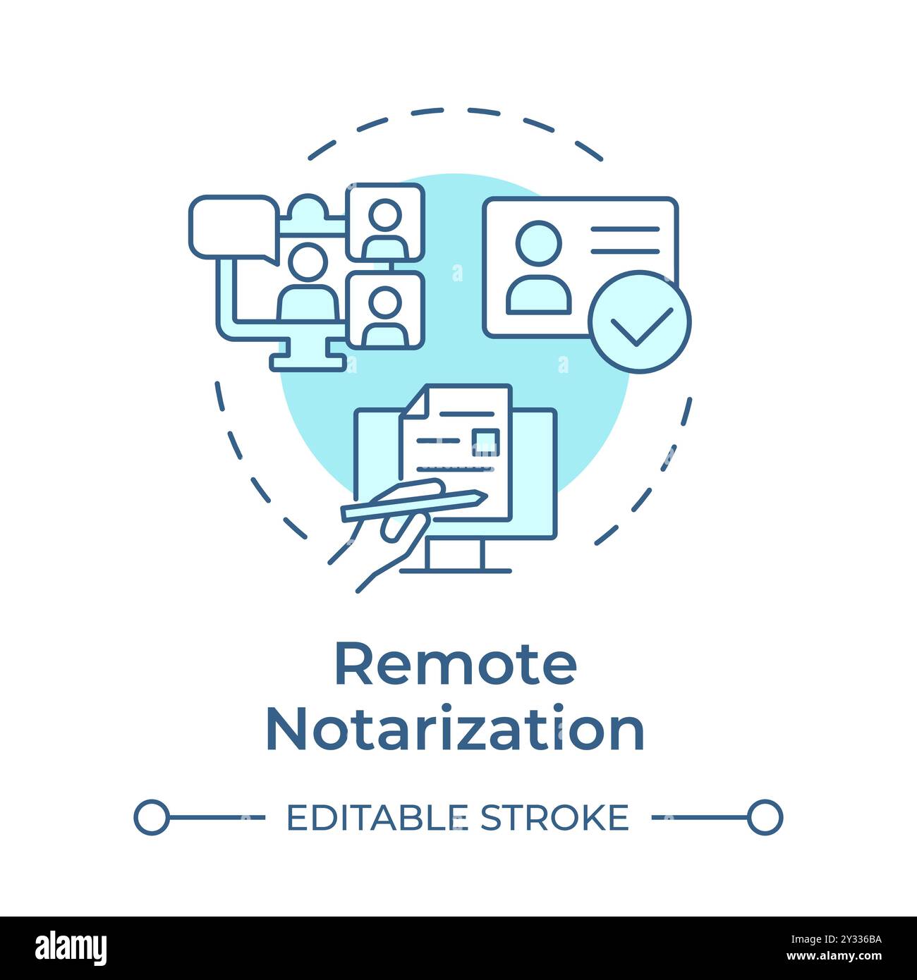 Remote notarization hi-res stock photography and images - Alamy