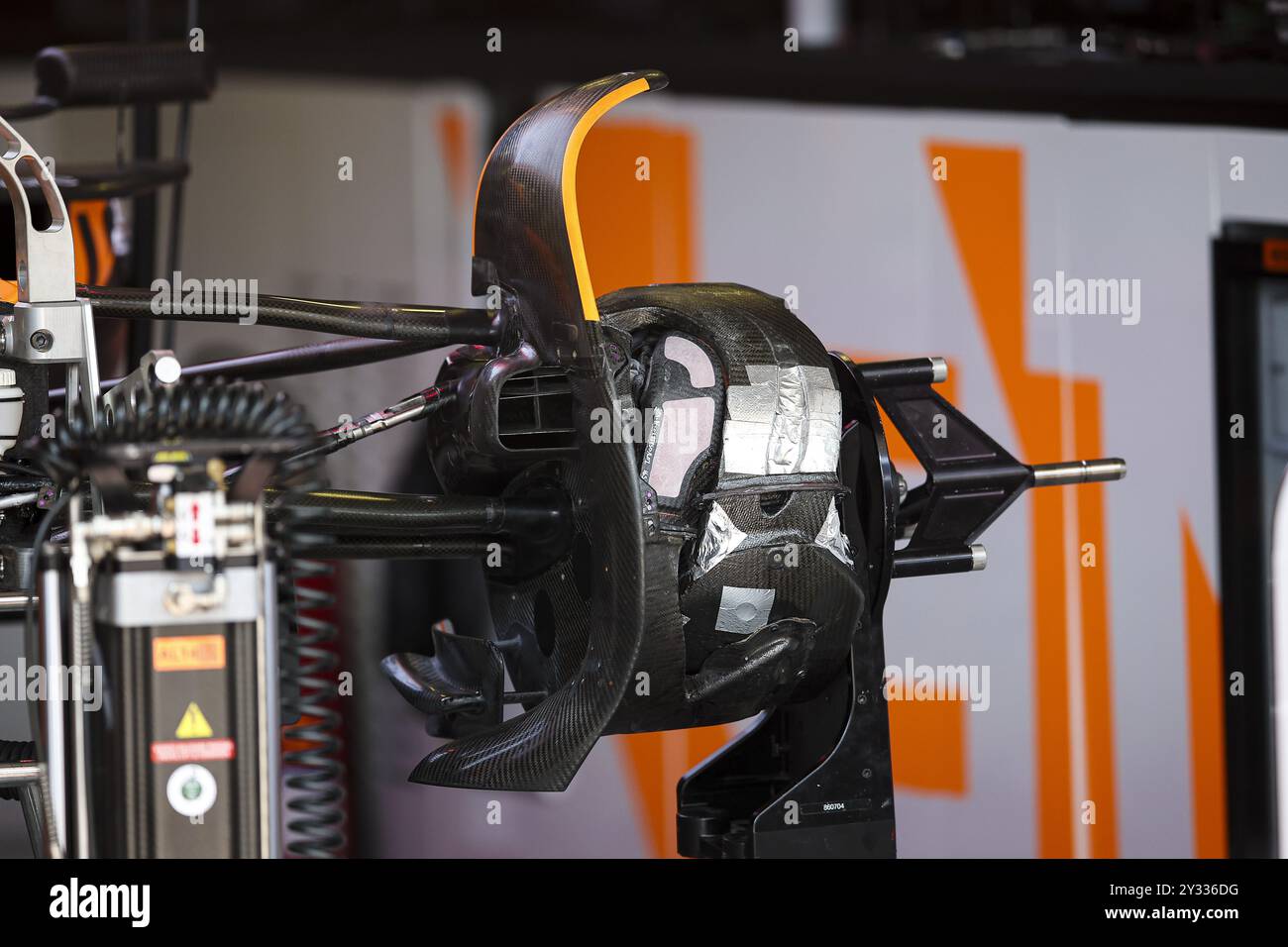 Baku, Azerbaijan, 12/09/2024, McLaren F1 Team MCL38, mechanical detail ...