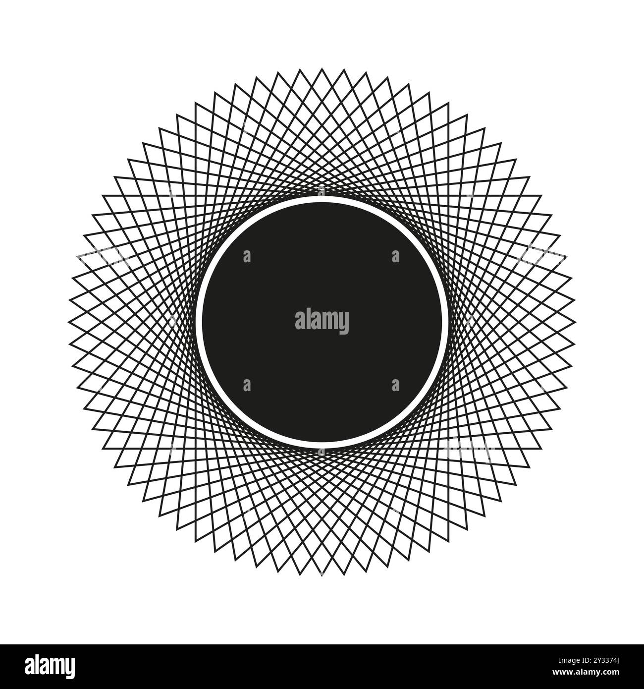 Geometric Spirograph Design Abstract Circular Pattern Vector