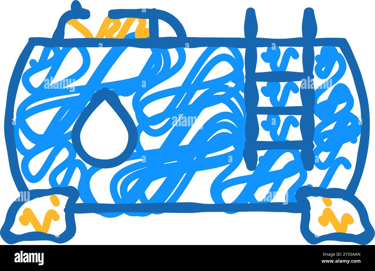 water building material icon doodle illustration Stock Vector Image ...