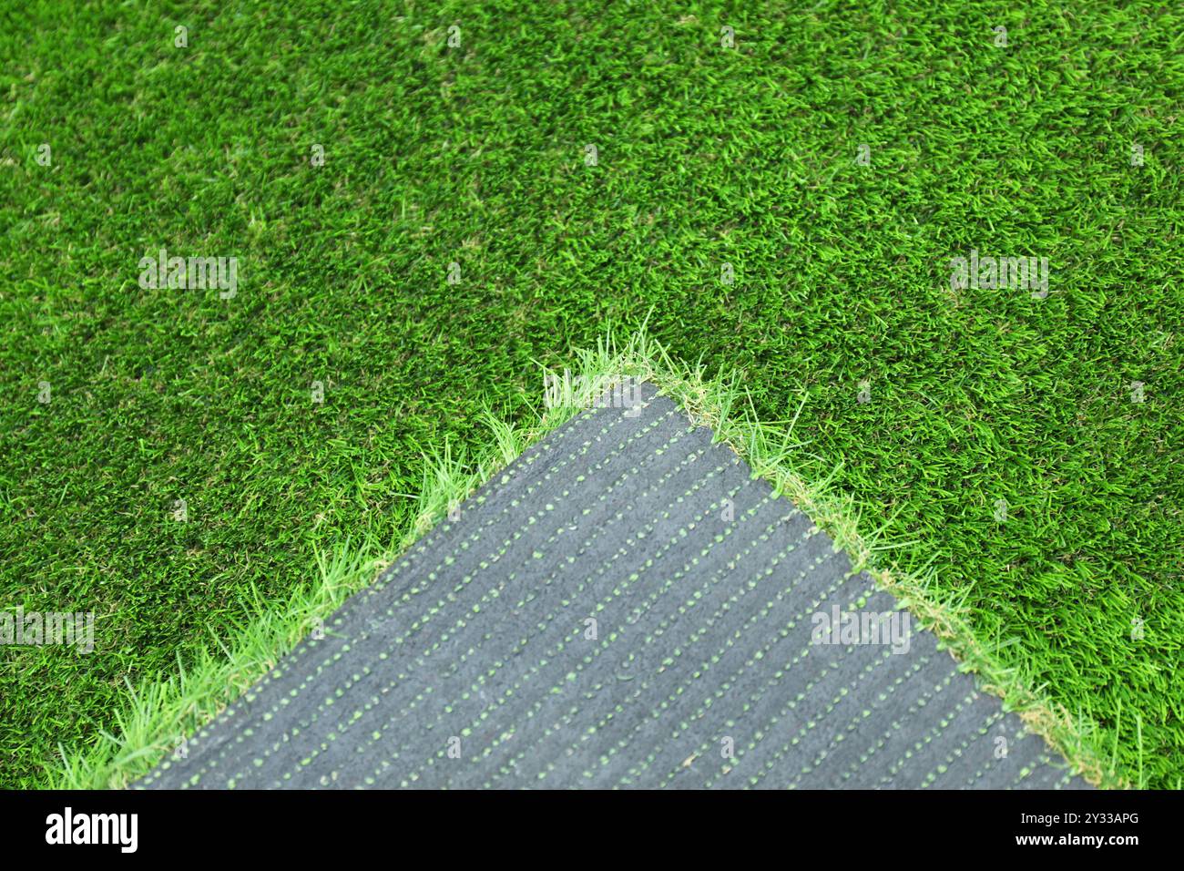 Sheet of artificial turf as background, closeup Stock Photo - Alamy