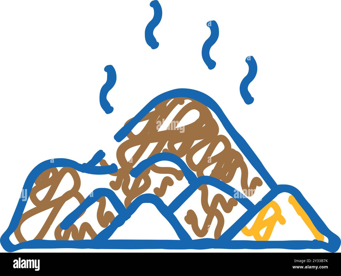 pile compost icon doodle illustration Stock Vector Image & Art - Alamy