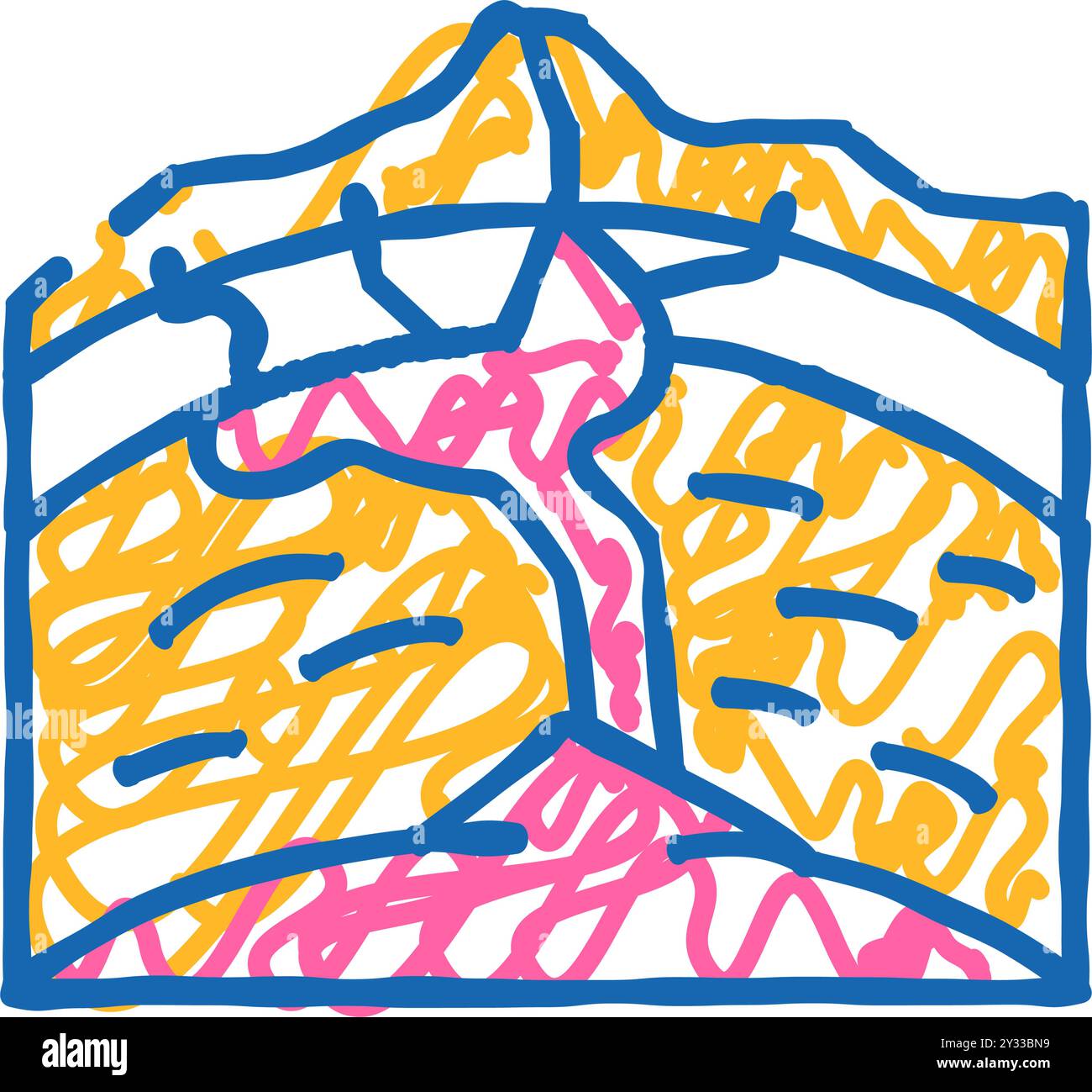 volcano formation process icon doodle illustration Stock Vector Image ...