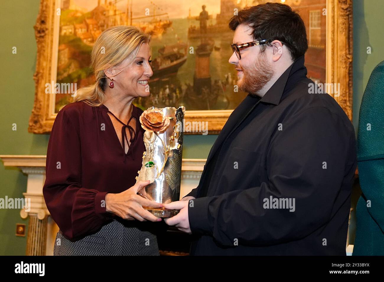 The Duchess of Edinburgh presents Steven Stokey-Daley with the British ...