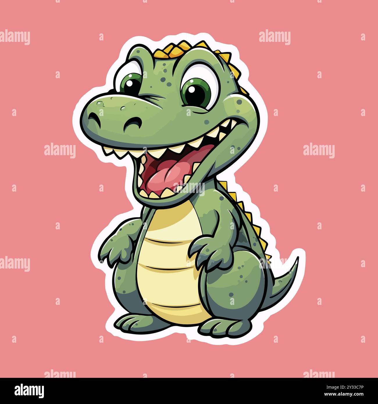 Cartoon crocodile clipart hi-res stock photography and images - Alamy