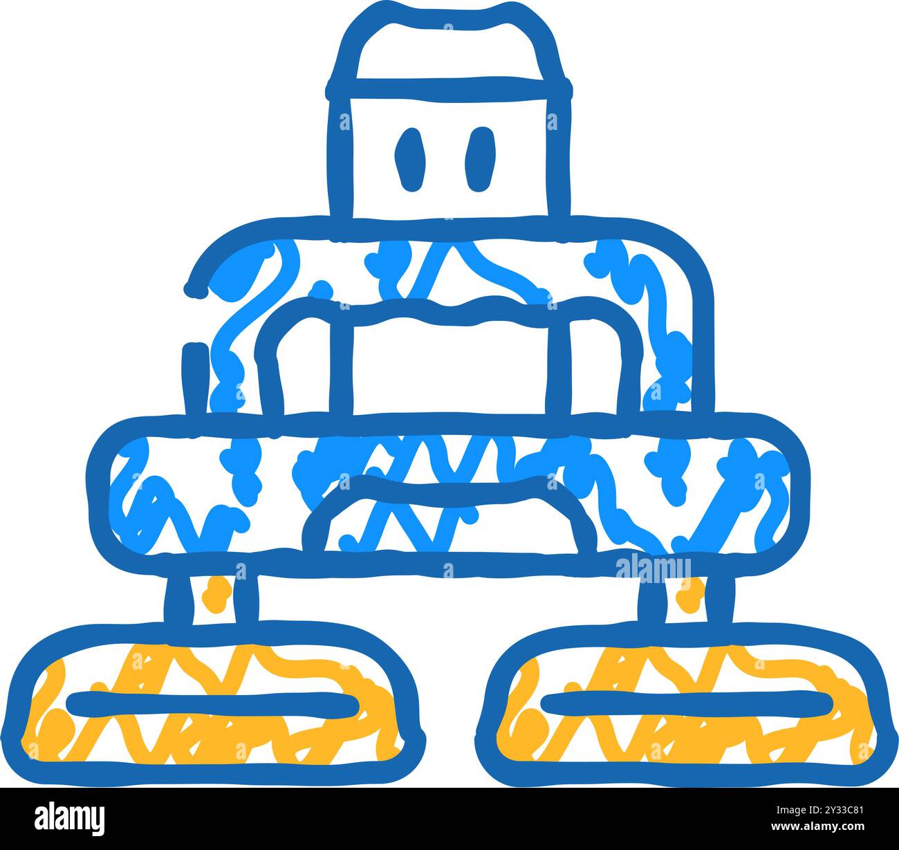 electrical device for car polishing icon doodle illustration Stock ...