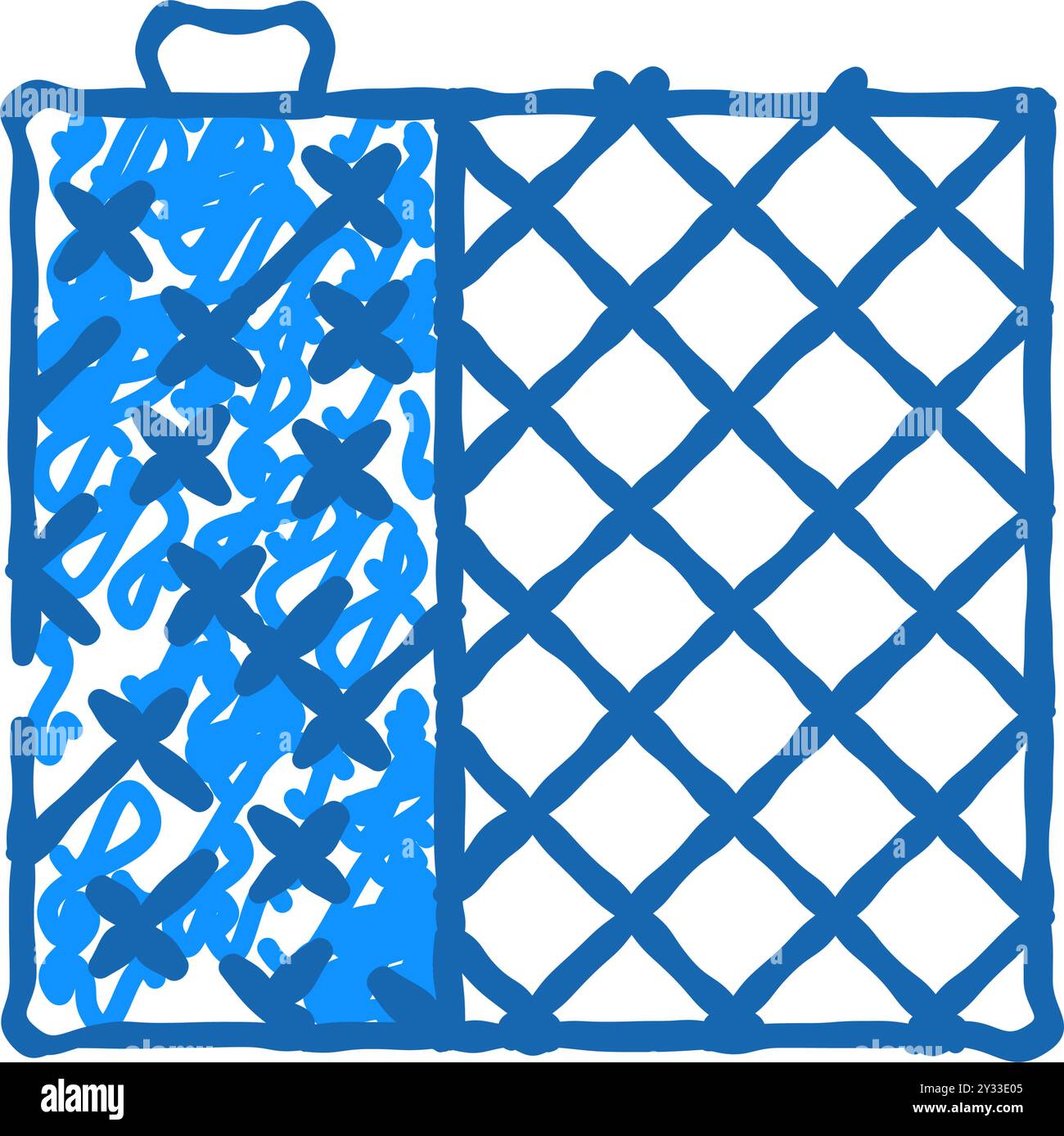 grid building material icon doodle illustration Stock Vector Image ...