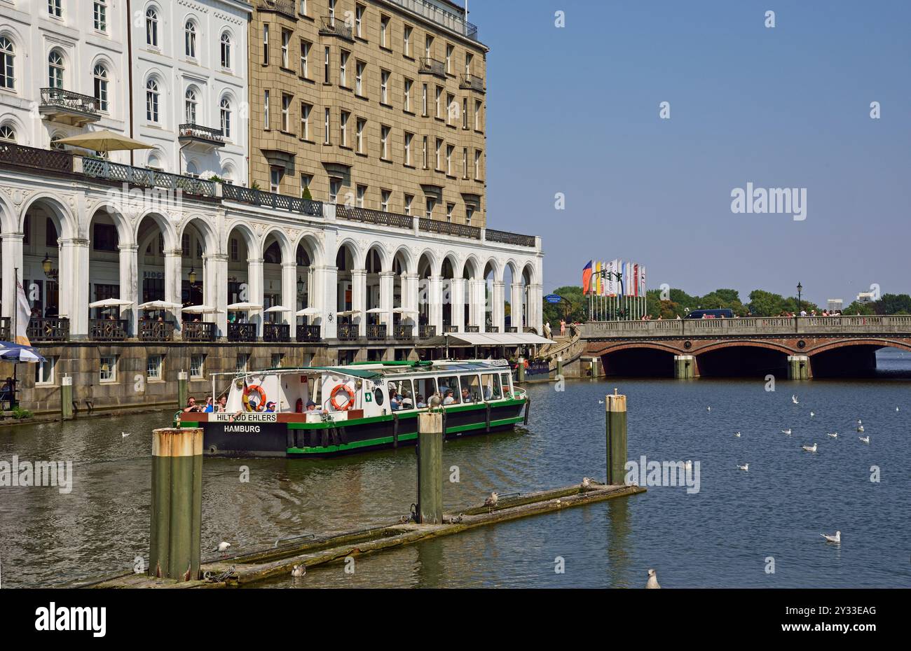Europa, Deutschland, Hamburg, City, Alsterarkaden, Alsterfleet ...