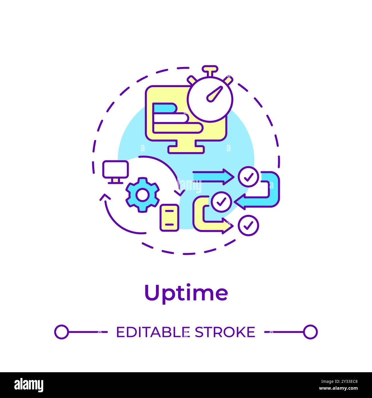 Uptime Stock Vector Images - Alamy