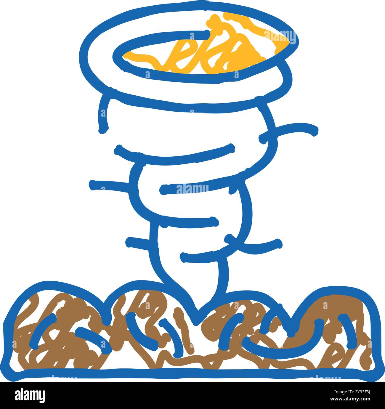 hurricane disaster icon doodle illustration Stock Vector Image & Art ...