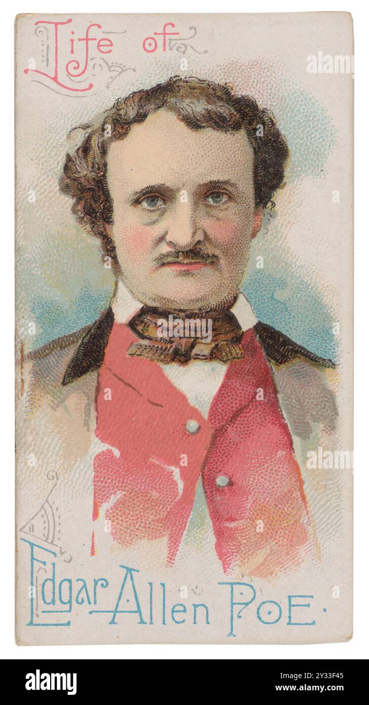 Trading card - History of Edgar Allan Poe, from the Histories of Poor ...