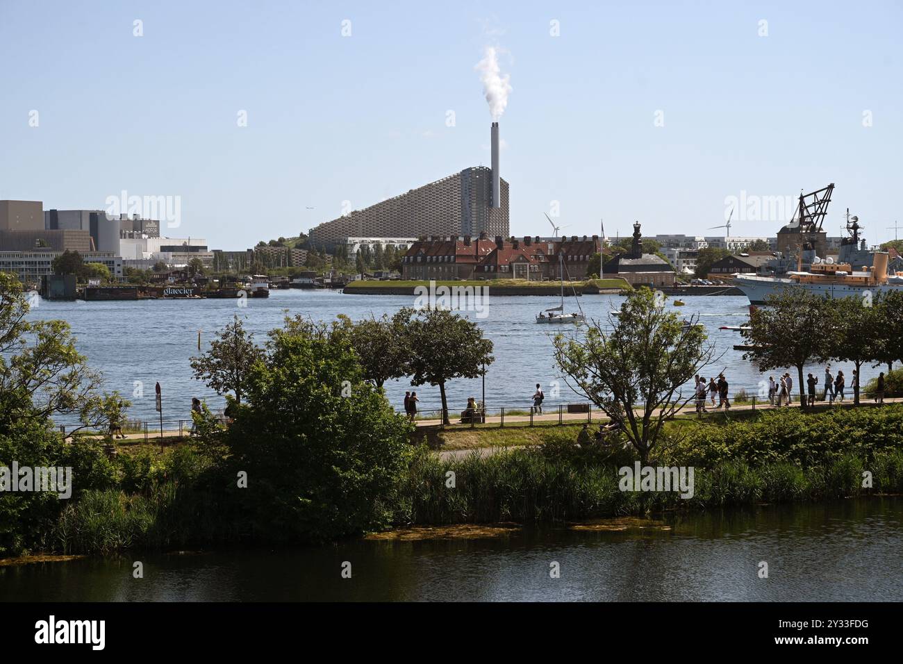 Copenhagen, Denmark - August 1, 2024: Amager Bakke, also known as ...