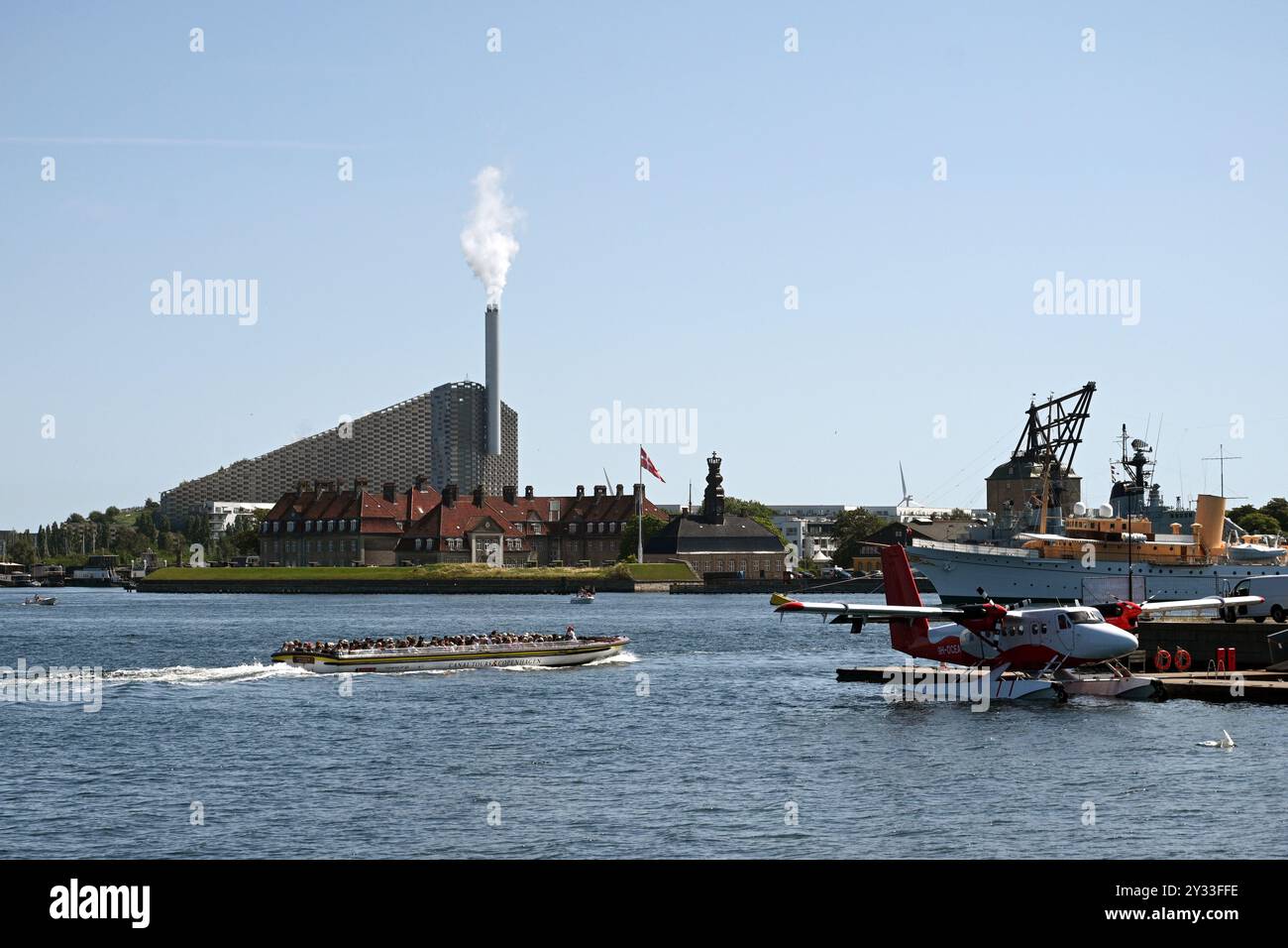 Copenhagen, Denmark - August 1, 2024: Amager Bakke, also known as ...