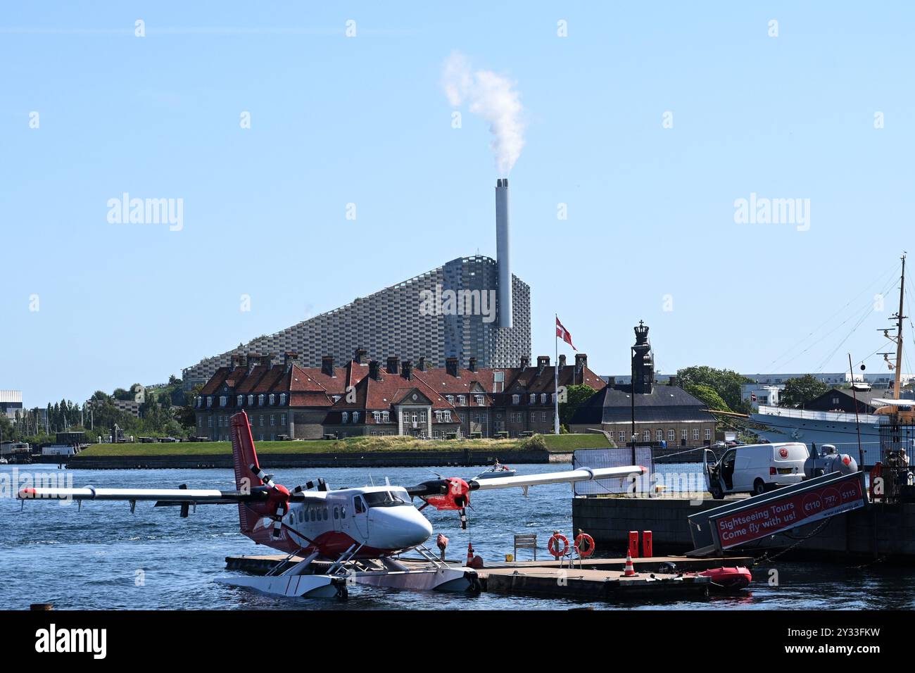 Copenhagen, Denmark - August 1, 2024: Amager Bakke, also known as ...