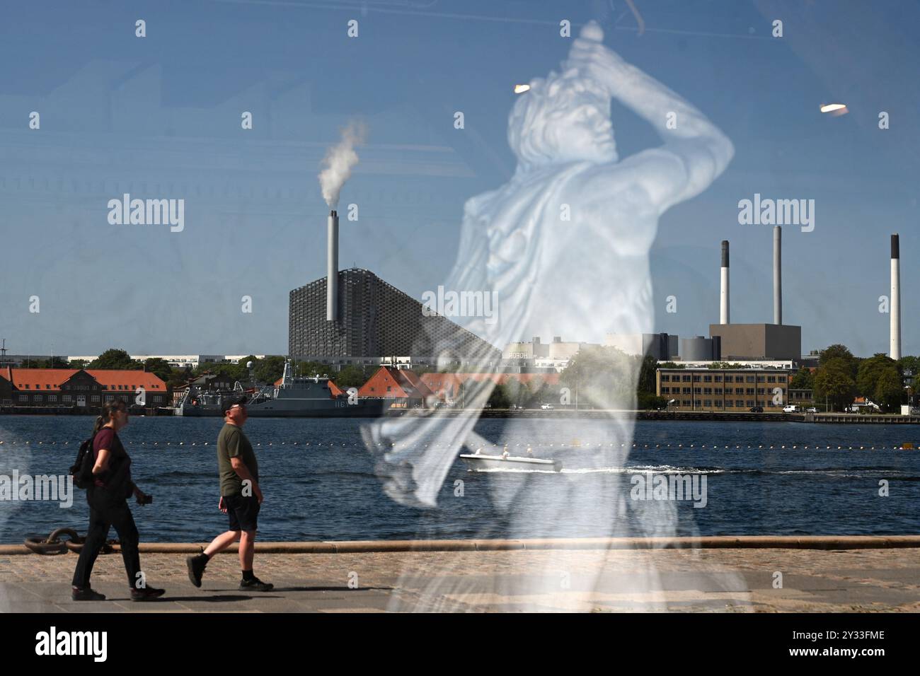 Copenhagen, Denmark - August 1, 2024: Amager Bakke, also known as ...