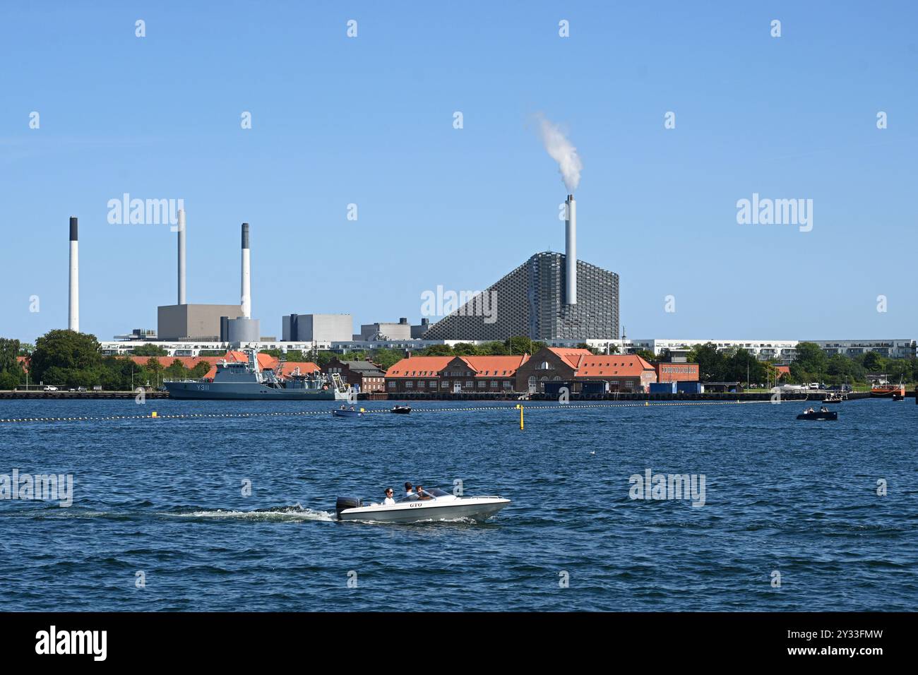 Copenhagen, Denmark - August 1, 2024: Amager Bakke, also known as ...