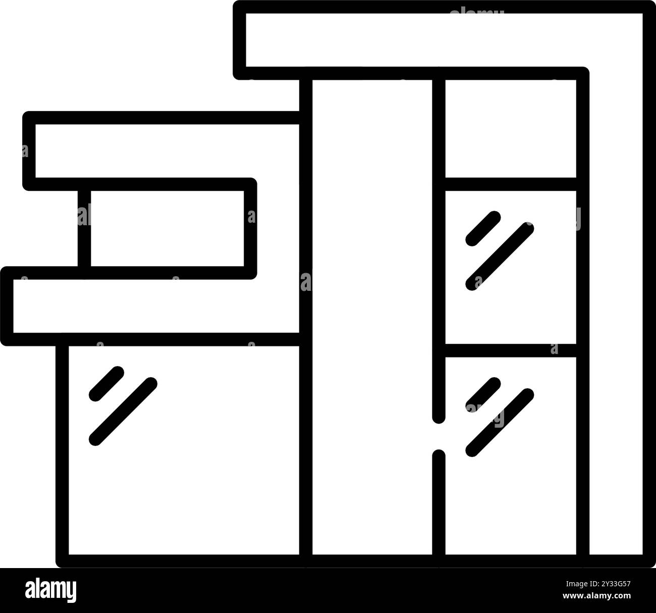 Apartment house multi storey building home skyscraper Stock Vector ...