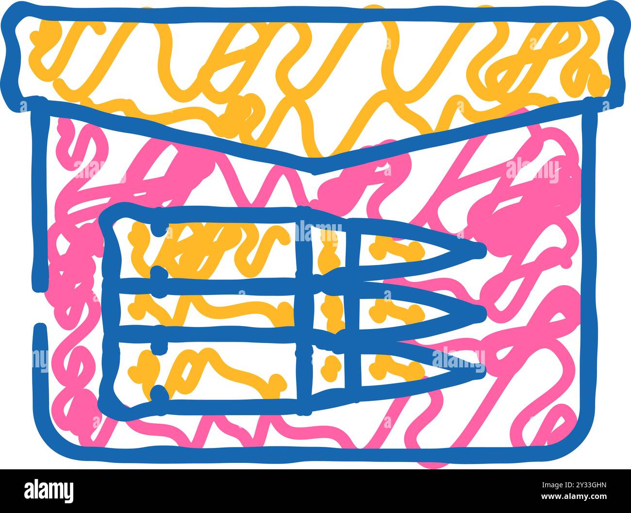 bullet pocket icon doodle illustration Stock Vector Image & Art - Alamy