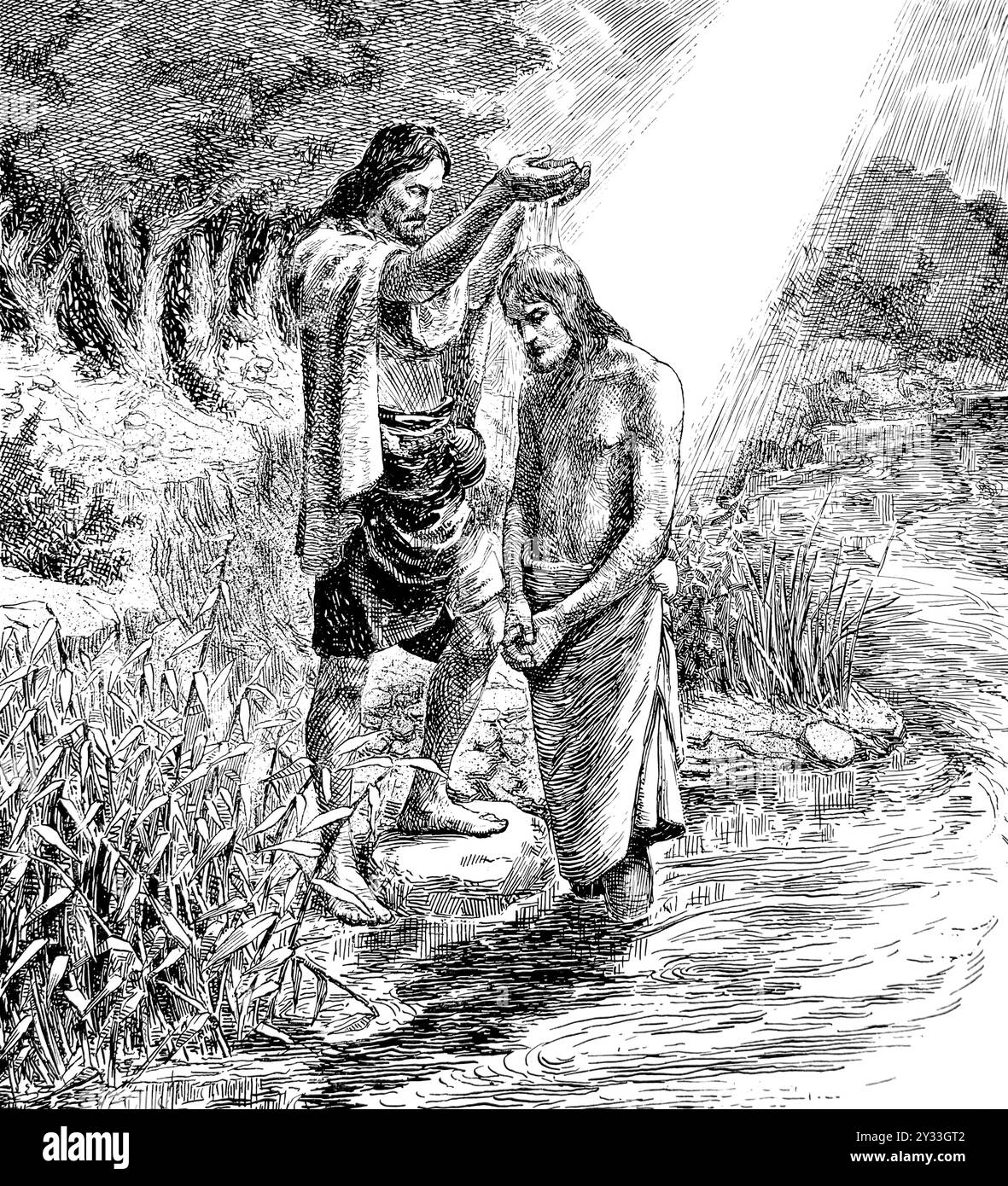 Baptising in river hi-res stock photography and images - Alamy