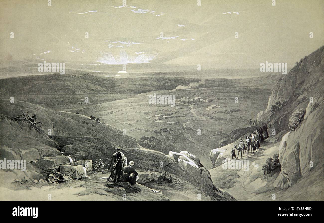 Illustration of Cana General View from a Drawing by David Roberts R.A ...