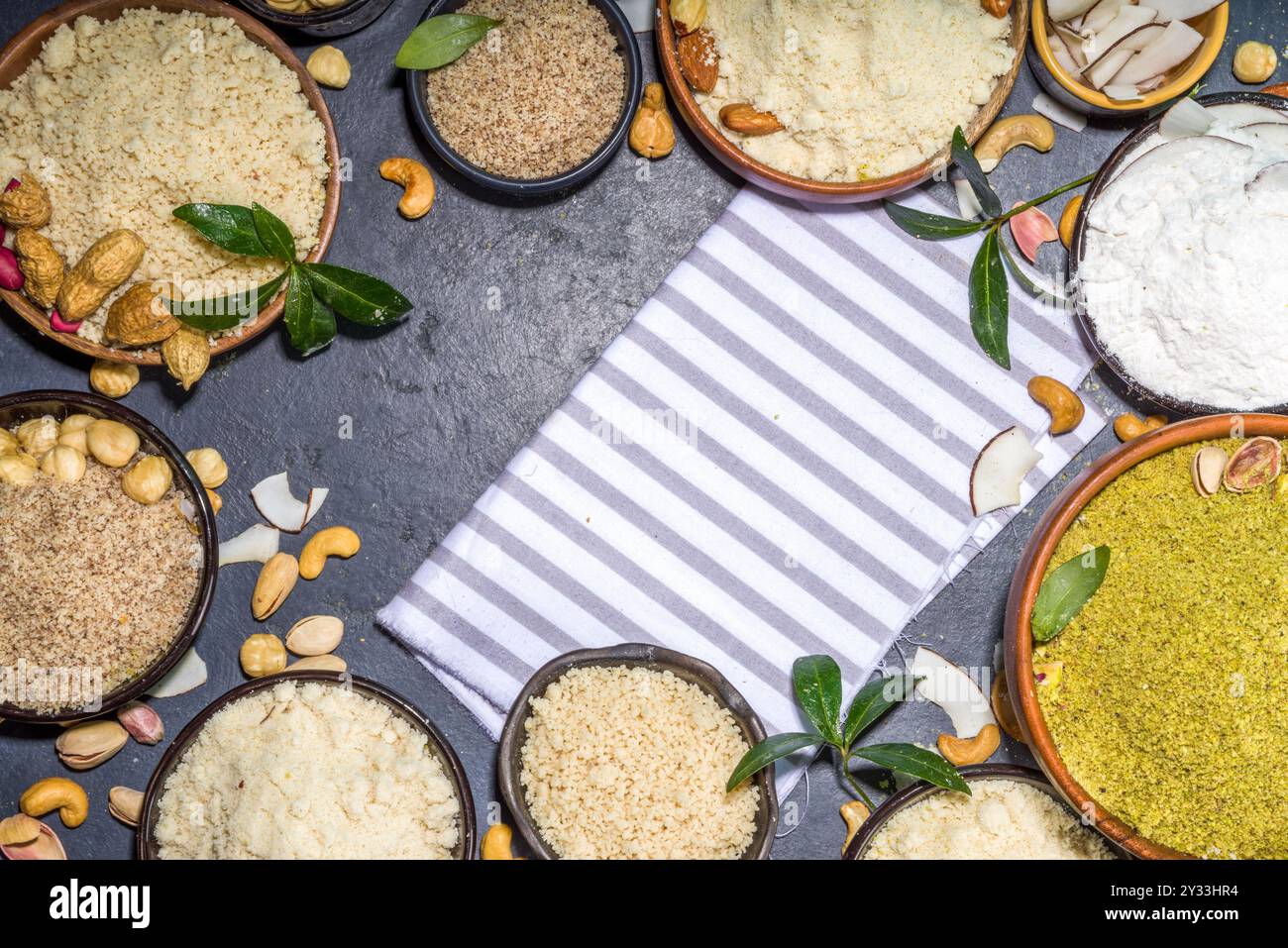 Alternative nut flour. Various keto paleo gluten, grain free flour ...