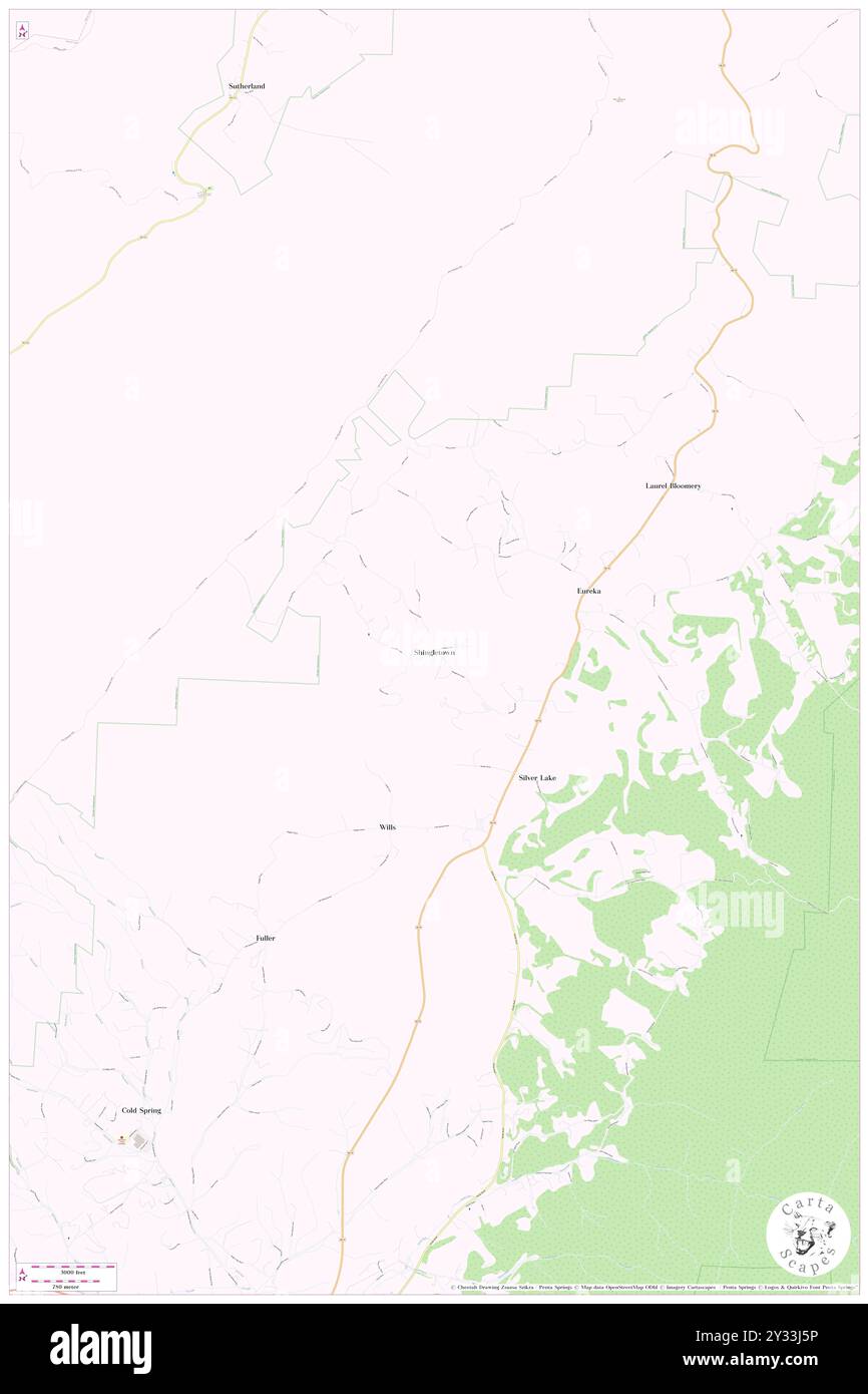Shingletown map Cut Out Stock Images & Pictures - Alamy